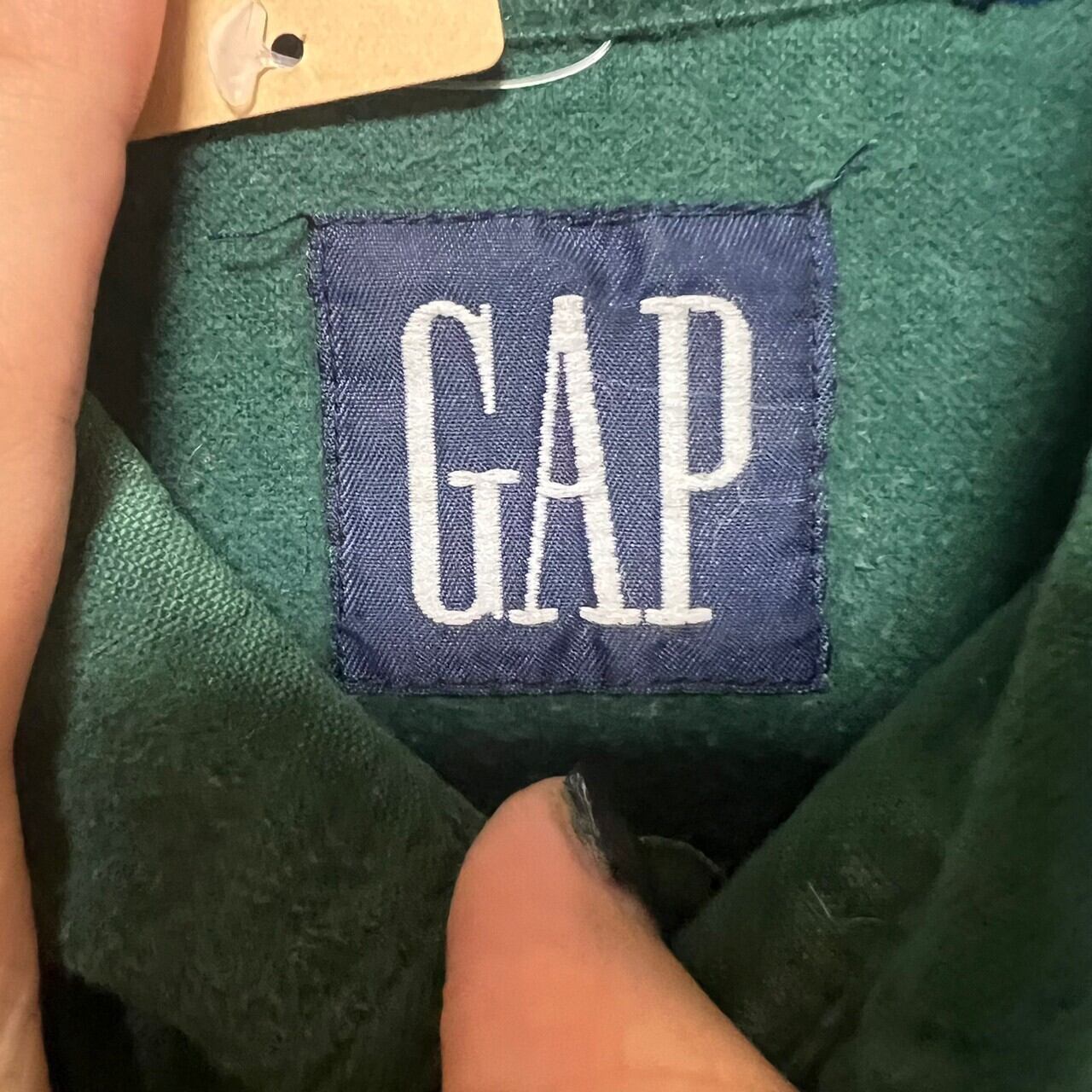 『90's』OLDGAP 長袖シャツ L 刺繍 | 古着屋OLDGREEN