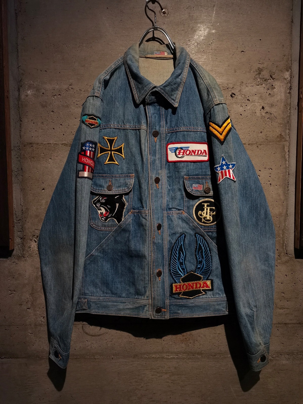 【Caka】Patch Custom Design Vintage Denim Jacket | Caka(カカ）下北沢古着屋、セレクトショップ