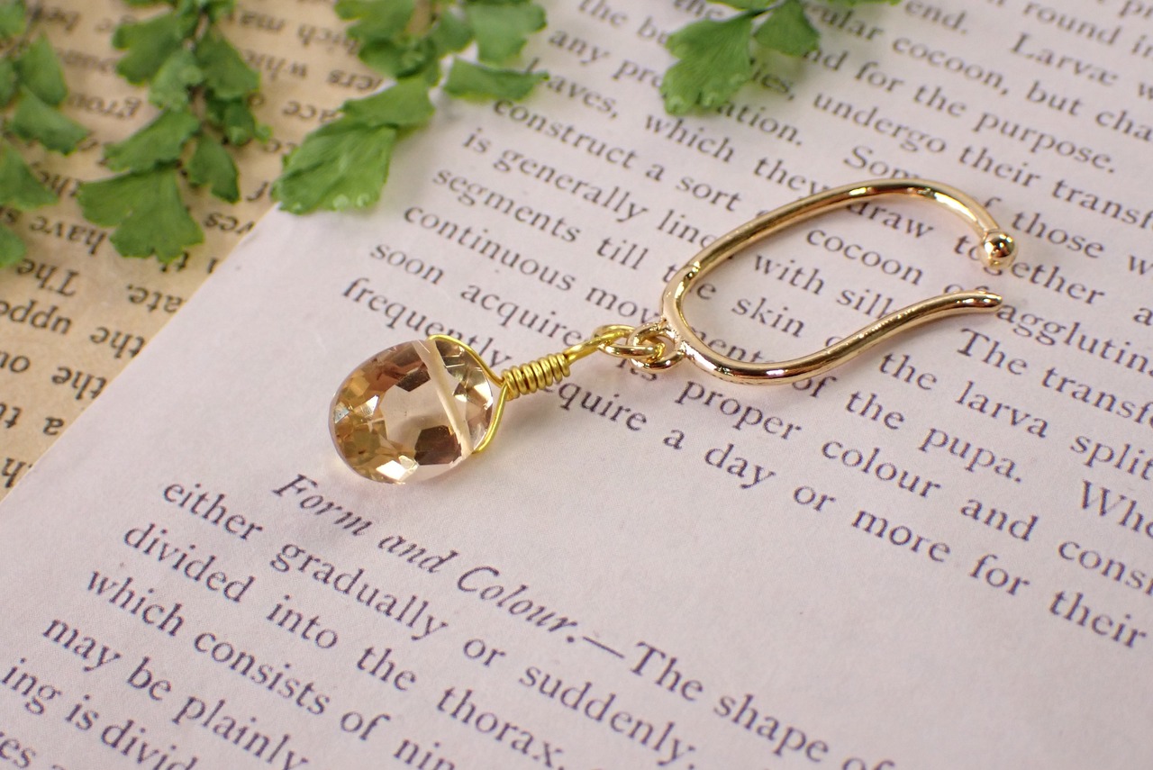 シトリンイヤーカフ(シングル) [C7‐298] | differencee(ディファレンシー)