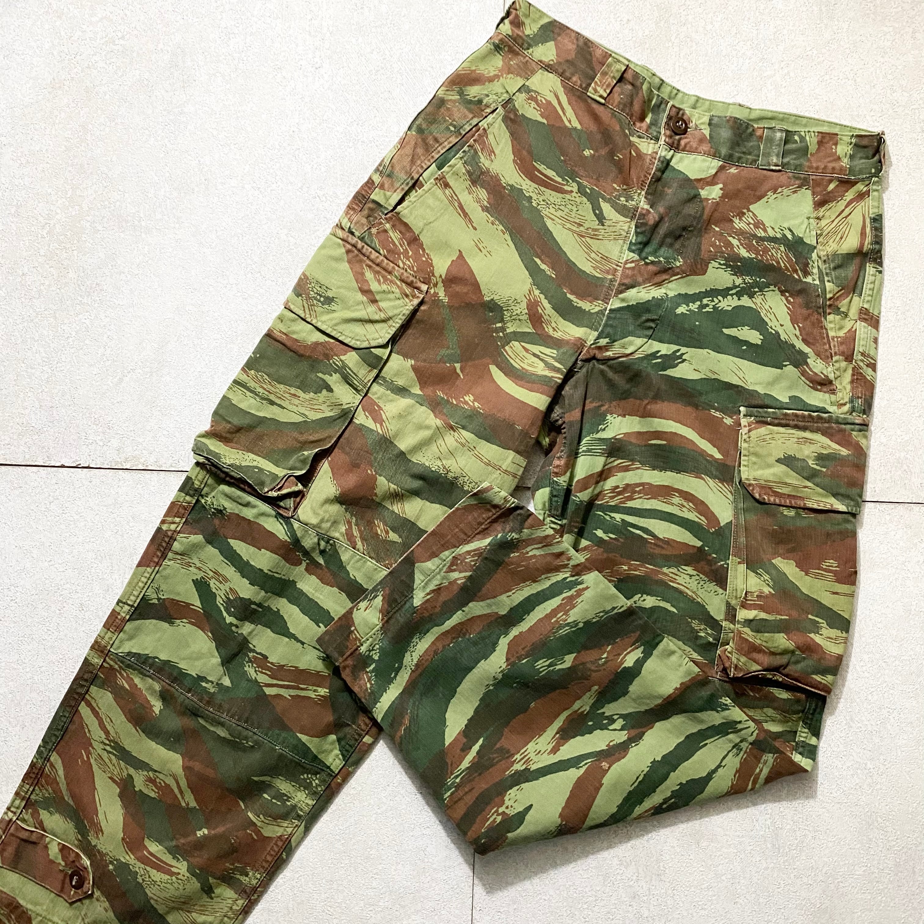 vintage 1960’s french lizard camouflage pattern cargo pants “M47 type ...