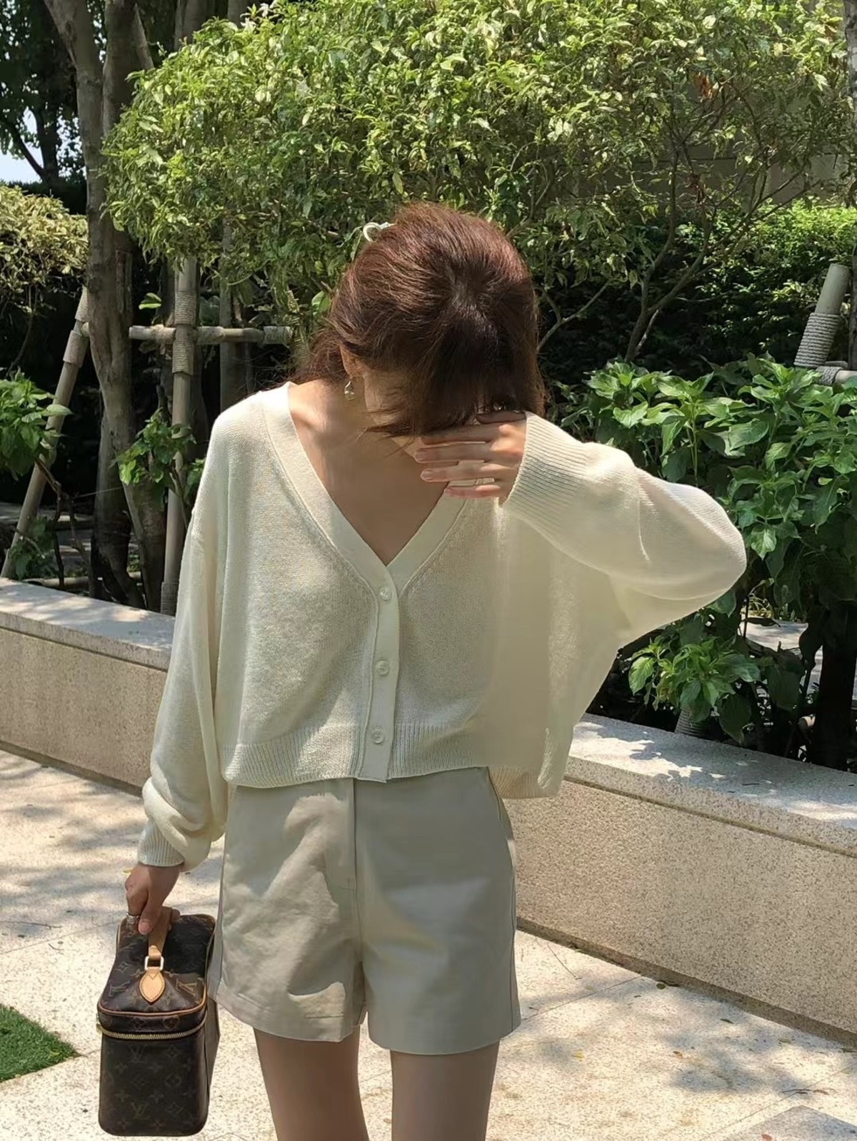 (予約) ounce / Paper sheer cardigan 2color | Fil.