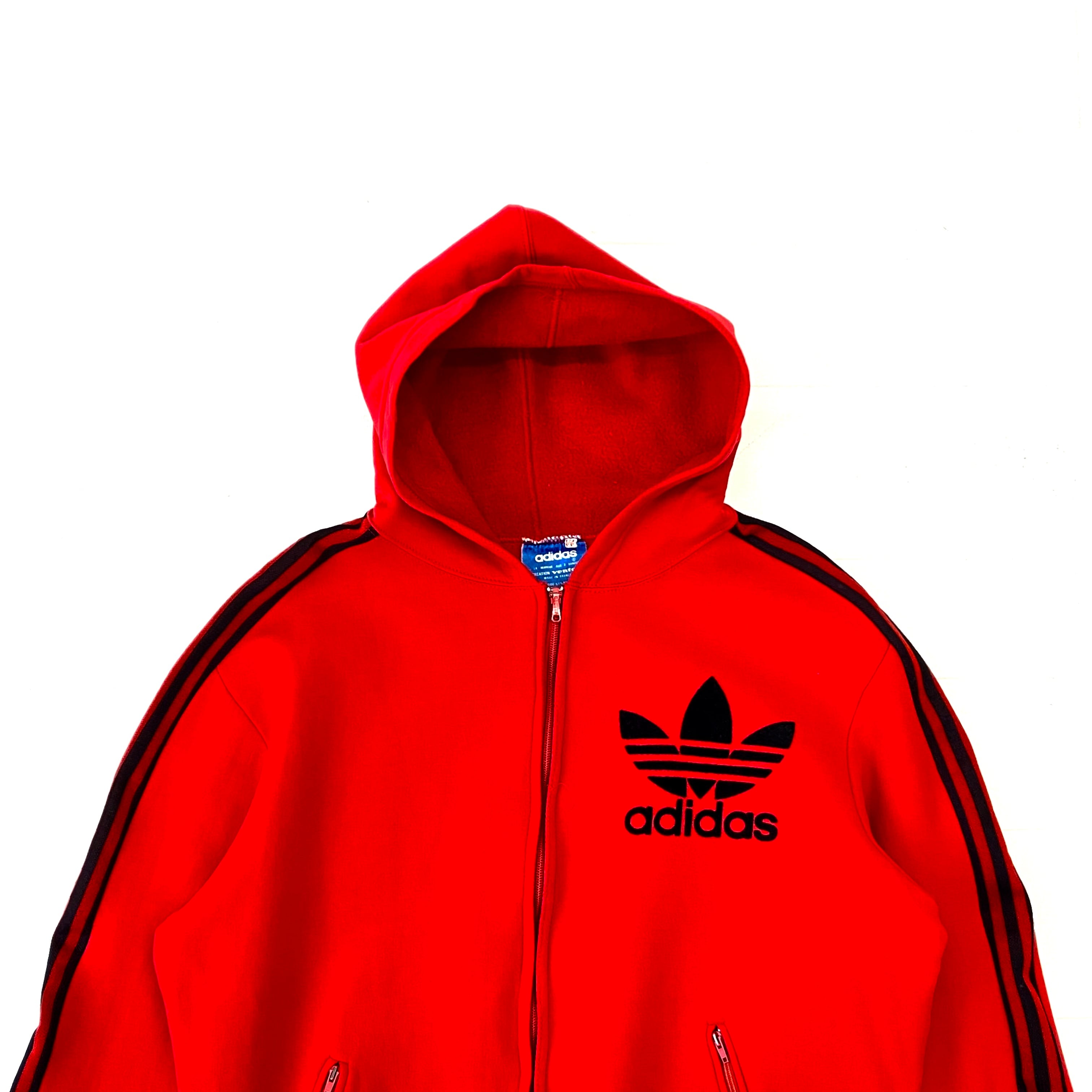 0441 / 1980's adidas ventex hooded jersey レッド アディダス 0441 / 1980's adidas ventex hooded jersey レッド アディダス