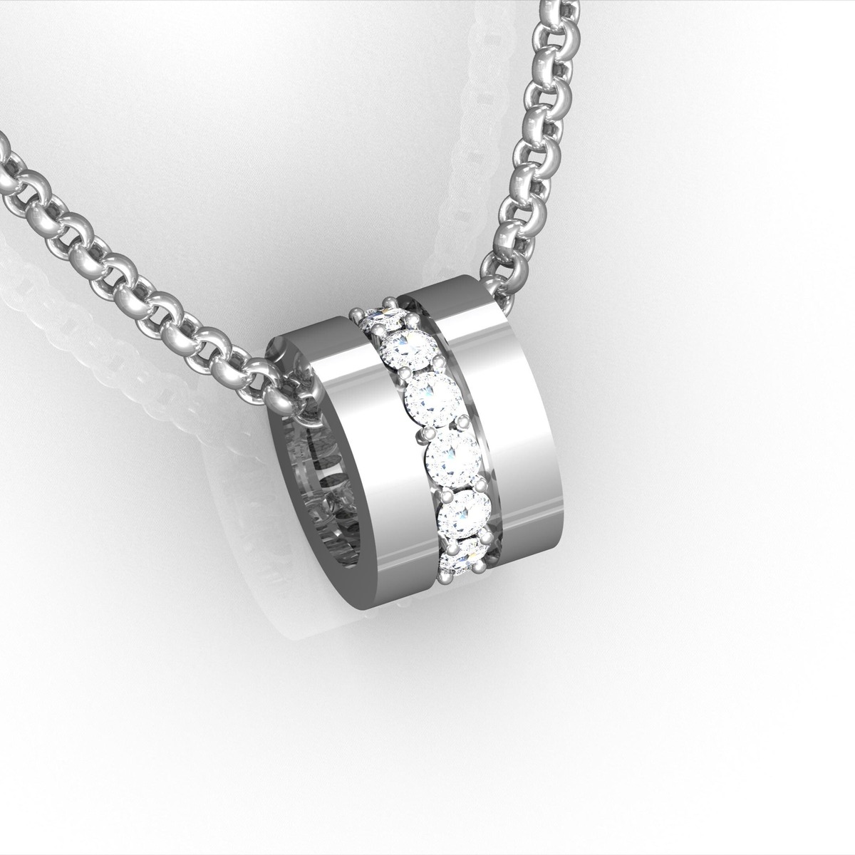 Pt900 ダイヤペンダント | Créer Bonheur
