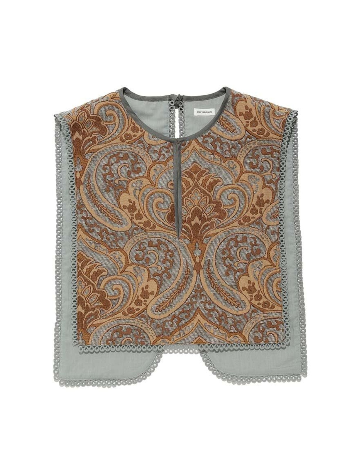 【在庫セール】[リリーブラウン] レーストリムアタッチドカラー LWGG244327 レディース | BOSSO