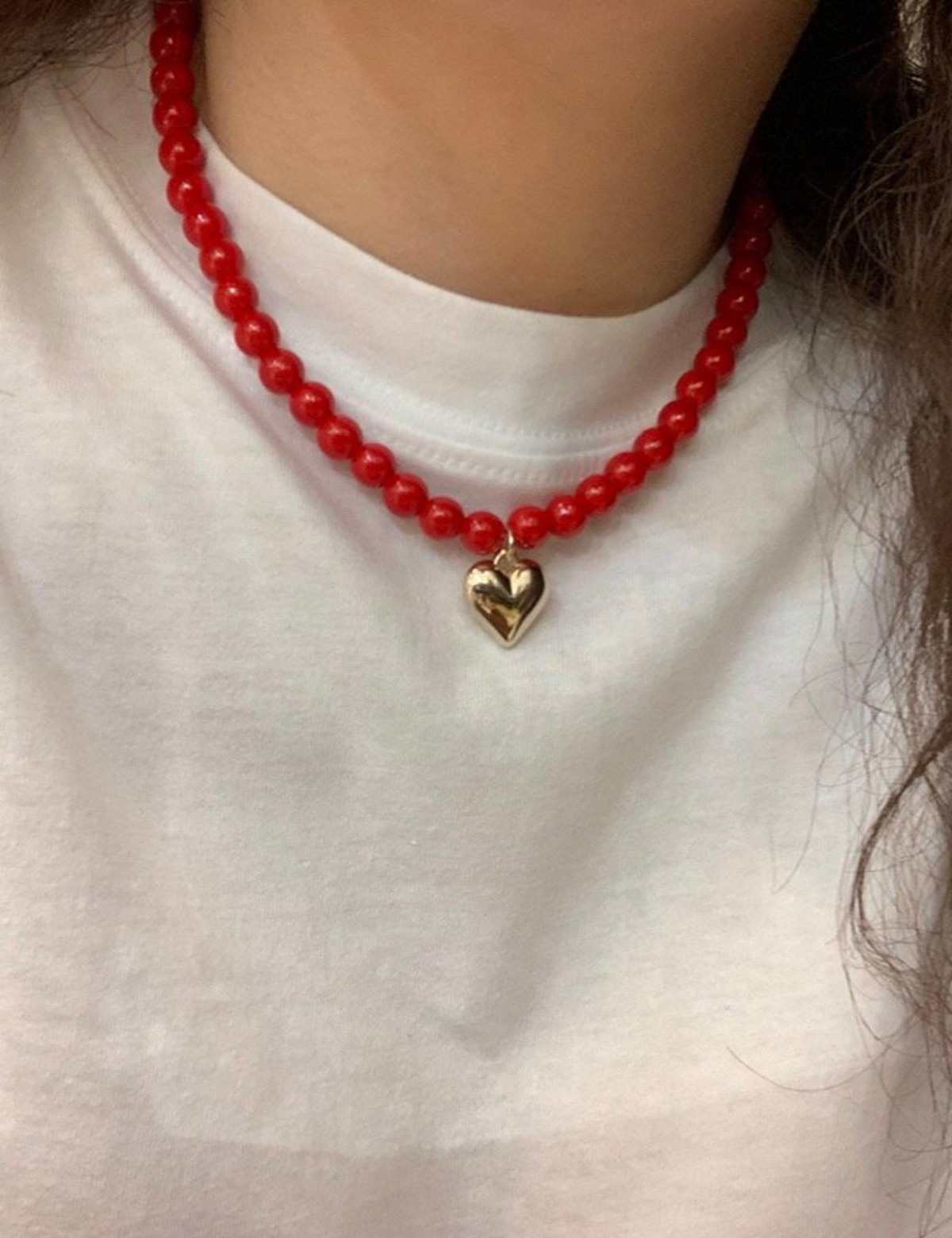 【23ss】Cute-Heart Necklace_2colors | mienneミアンヌ