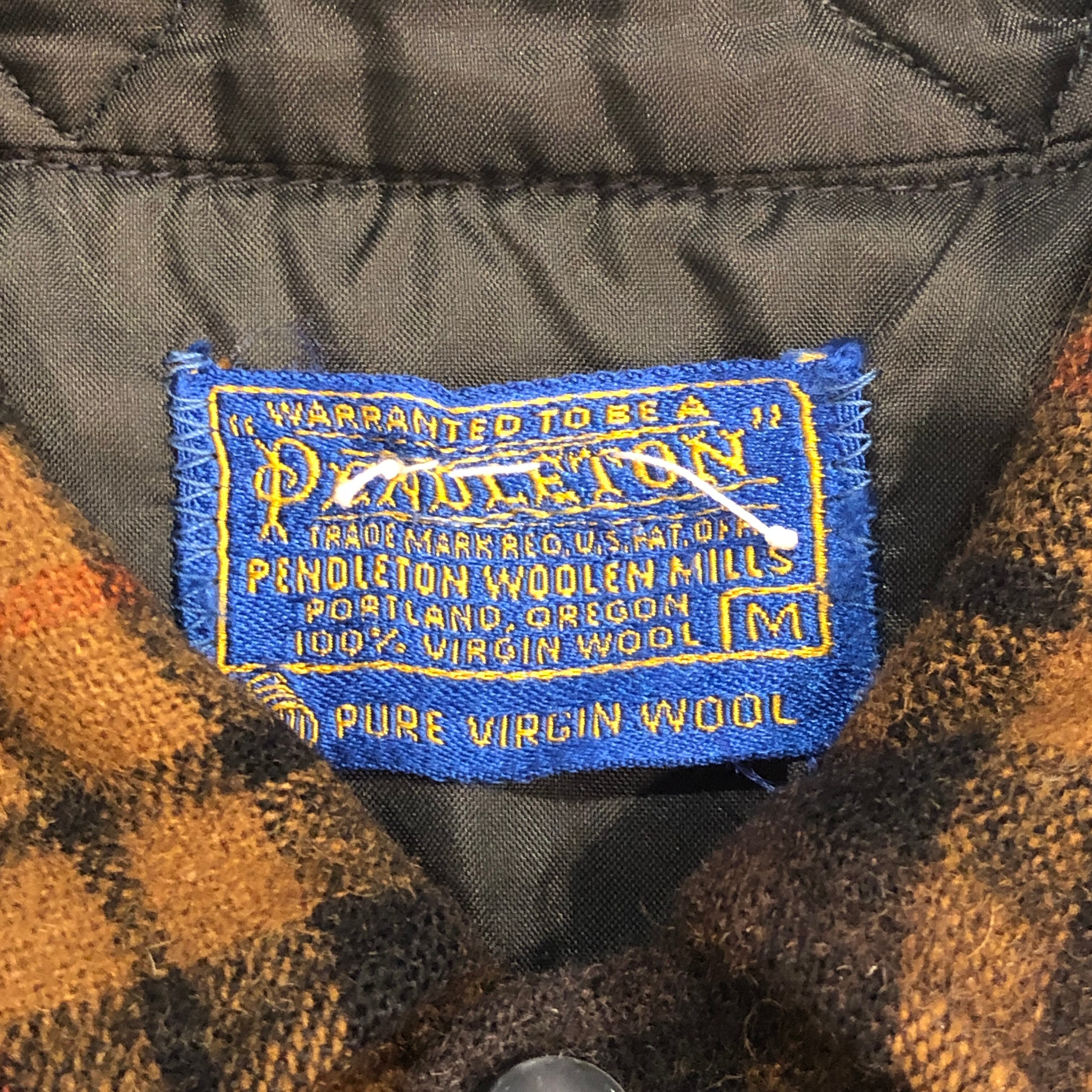 ⊕ 1950'S PENDLETON WOOL CHECK SHIRT | safarionline