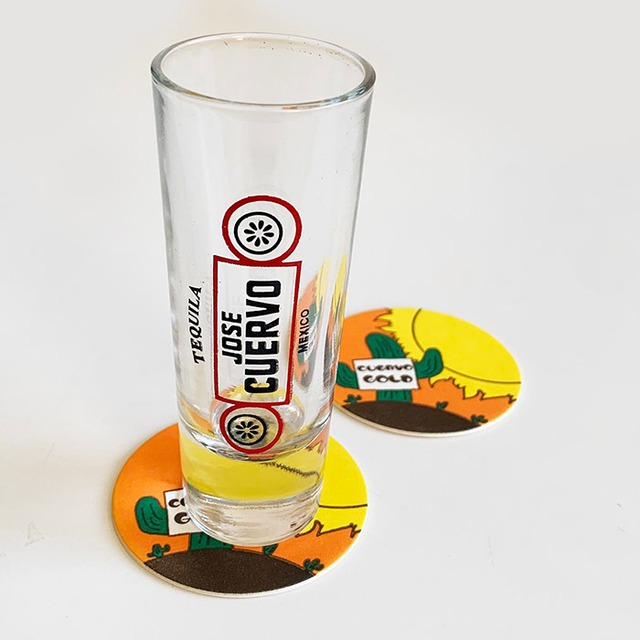 Jose Cuervo Tequila Shot Glass | HOT ORANGE