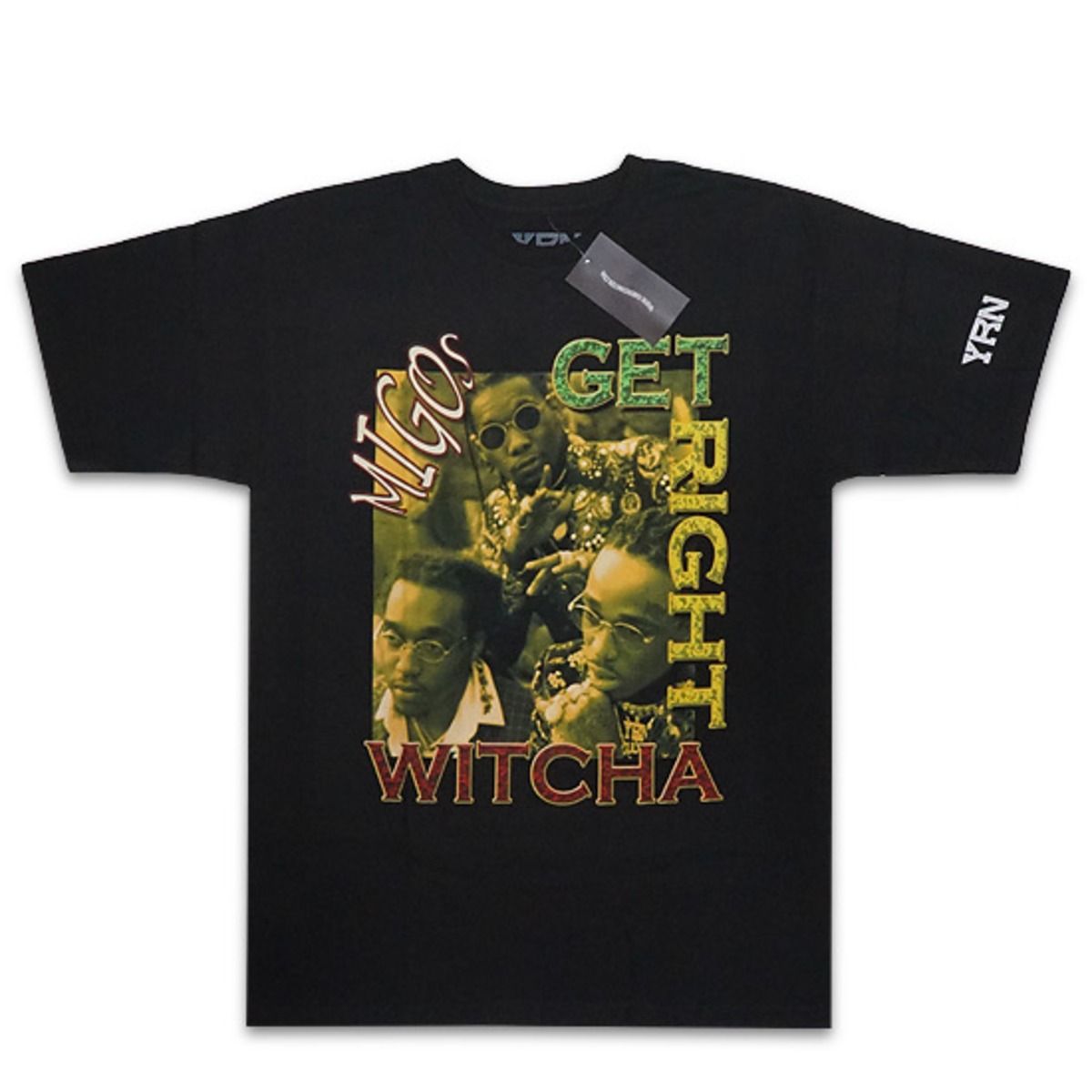 YRN Tシャツ -GET RIGHT RAP TEE / BLACK- | Mister-T
