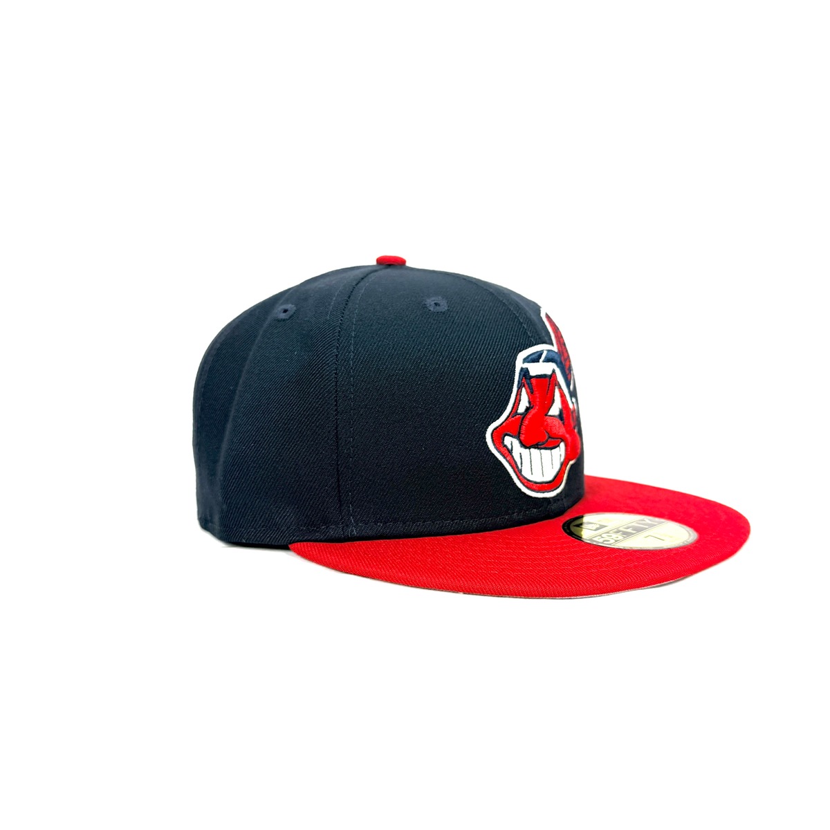 Chief Wahoo Cleveland Indians NEVY RED 1991 WORLD SERIES Hat New Era ...