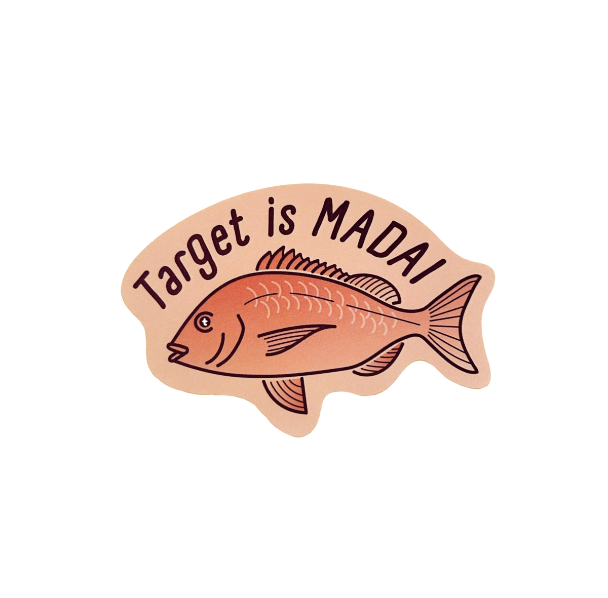 MADAI／ステッカー | tsuriii_お洒落な釣りステッカー