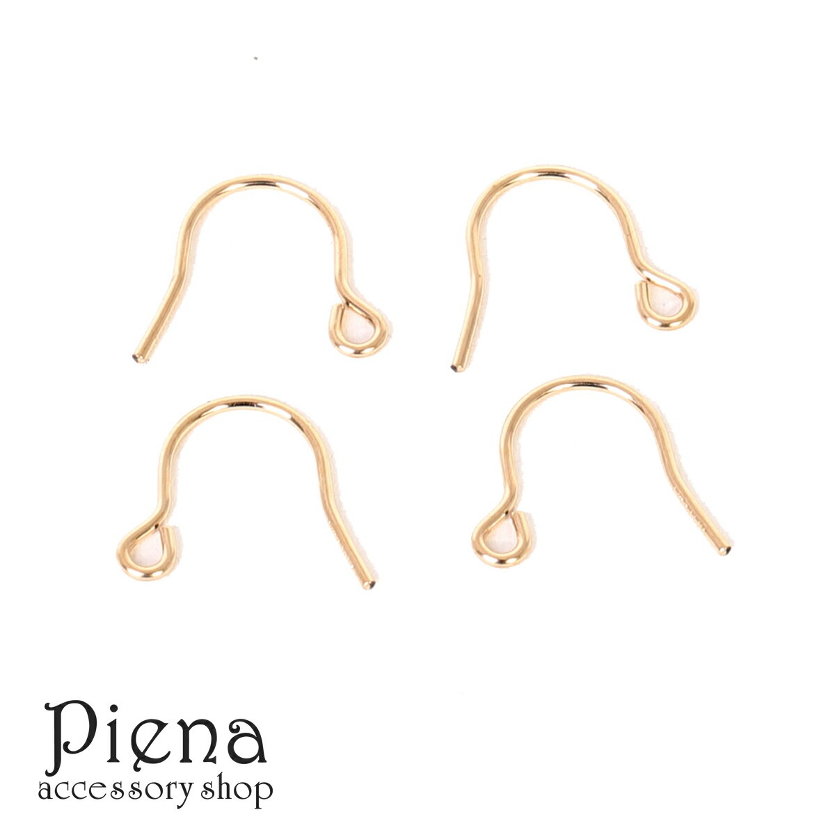 ピアスフック レディース メンズ 14KGF ゴールドフィルド 2ペア レディース 手作り DIY ハンドメイド アクセサリーパーツ 金属アレルギー対応 アクセサリー作り オリジナル作成 ...