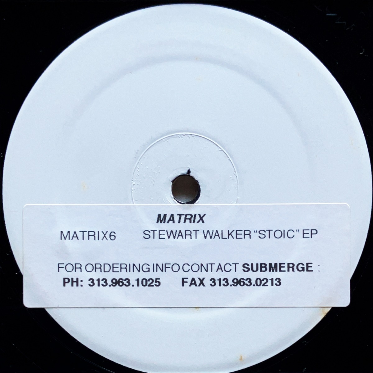 【12"】Stewart Walker / Stoic E.P. (Matrix) (Matrix6) | cpvinyl ￥3,300以上の ...