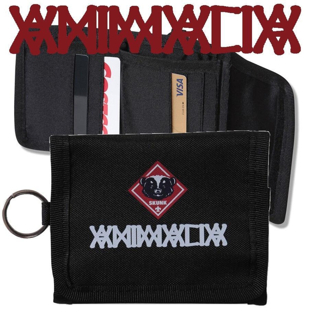 ANIMALIA 】VELCRO WALLET - SKUNK SCOUT アニマリア 財布 | ストリートファッション ...