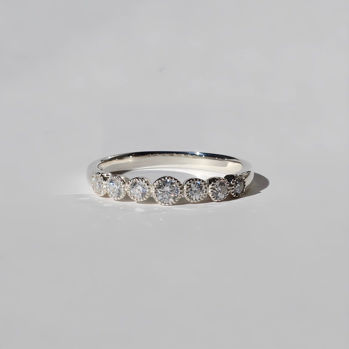 Seven Stone Milled Ring (S) / SV925 | raza