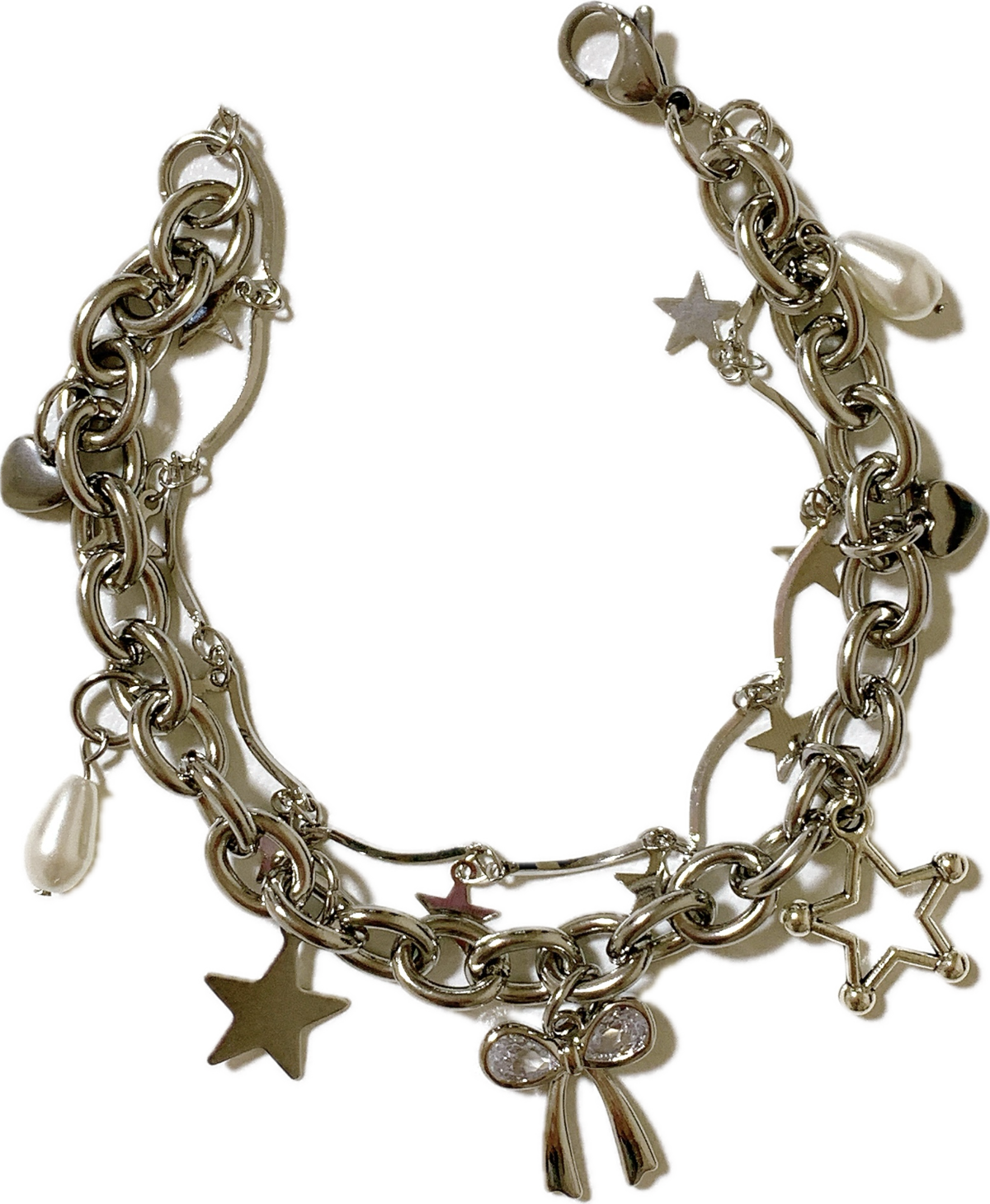 ribbon mix charm bracelet | triplets.