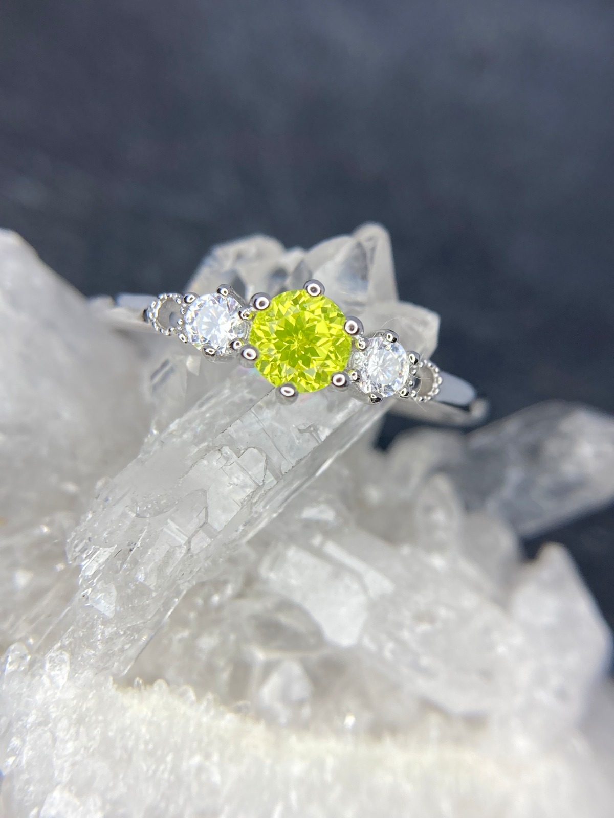 紫陽花ring 華YAG フリーサイズリングSV | 小さな宝石店 R.made（あーるめいど）