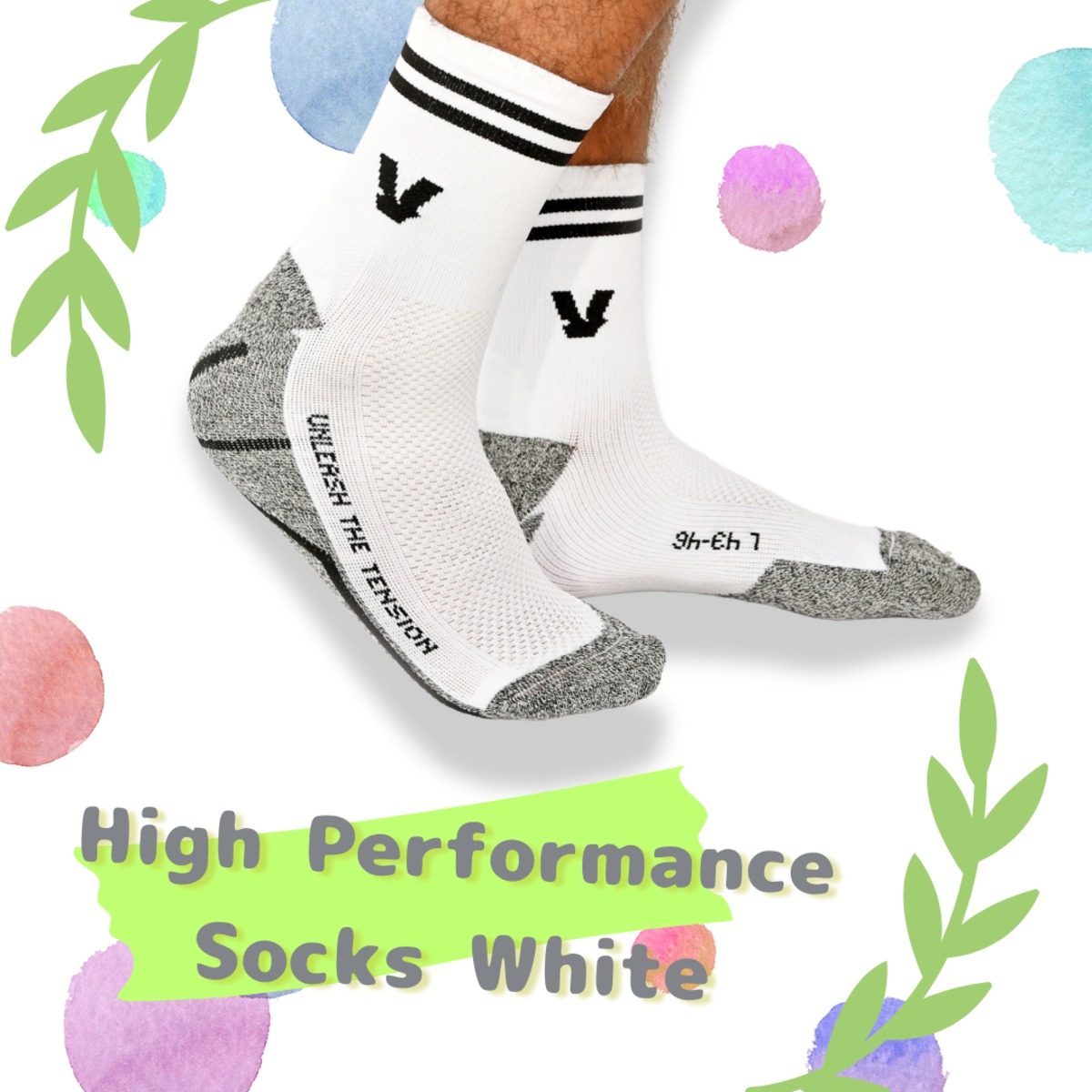 【スポーツソックス】High Performance Socks WHITE （パデル） | FC sports