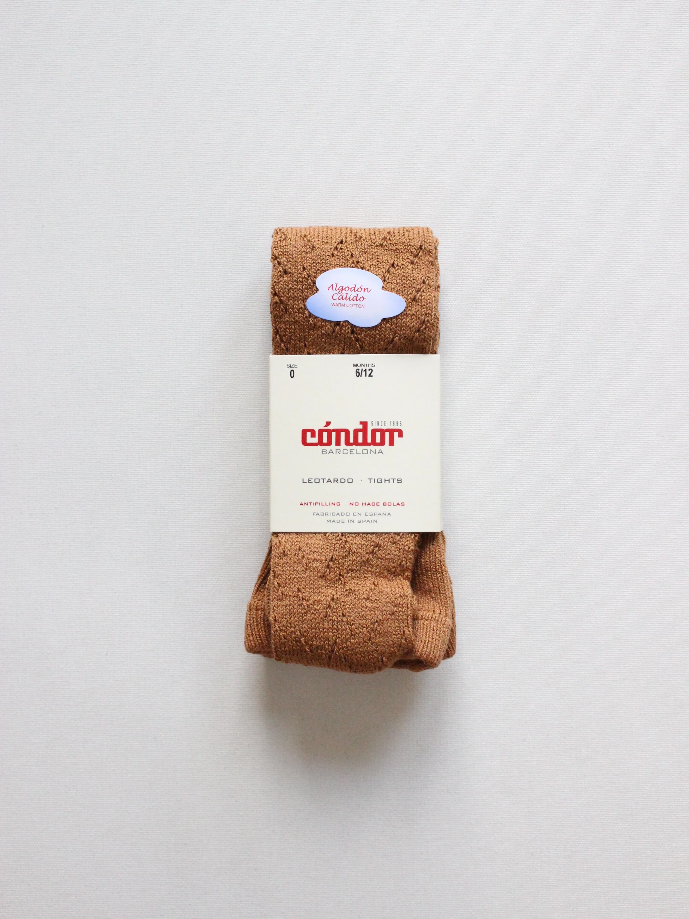Condor warm cotton openwork tights CINNAMON 2 4 size | RESONASON