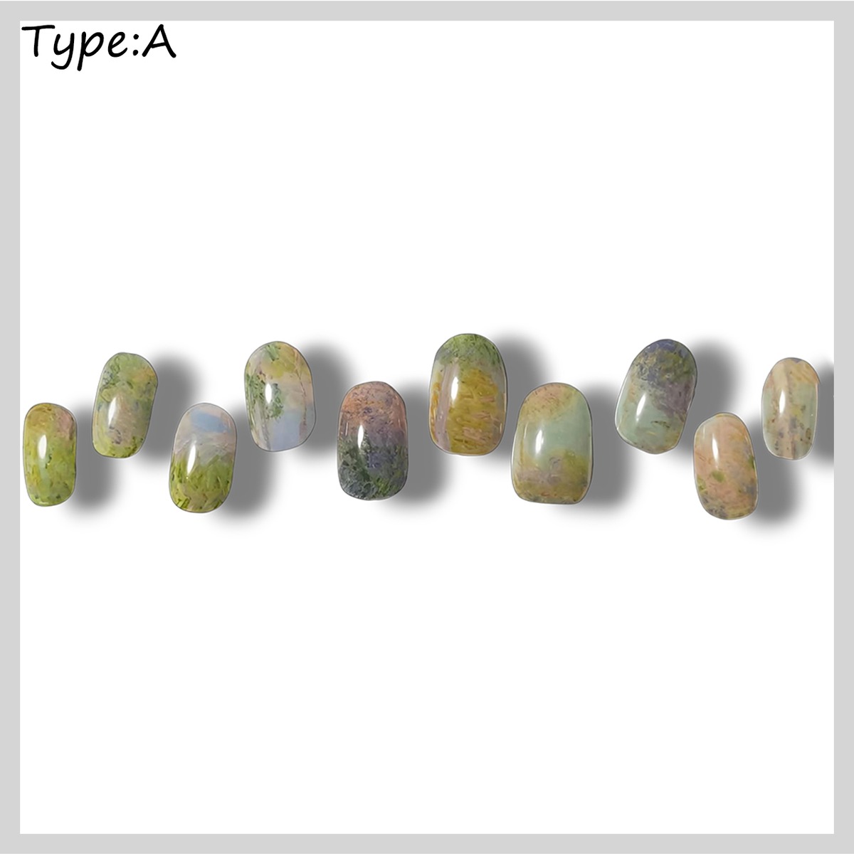 半硬化ジェルネイルシール「Gel Nail Stickers」A022 Impressionism Monet | ENCHANT