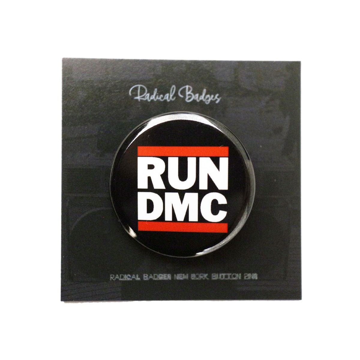 Radical Badge RUN DMC PinBack Button | mingus