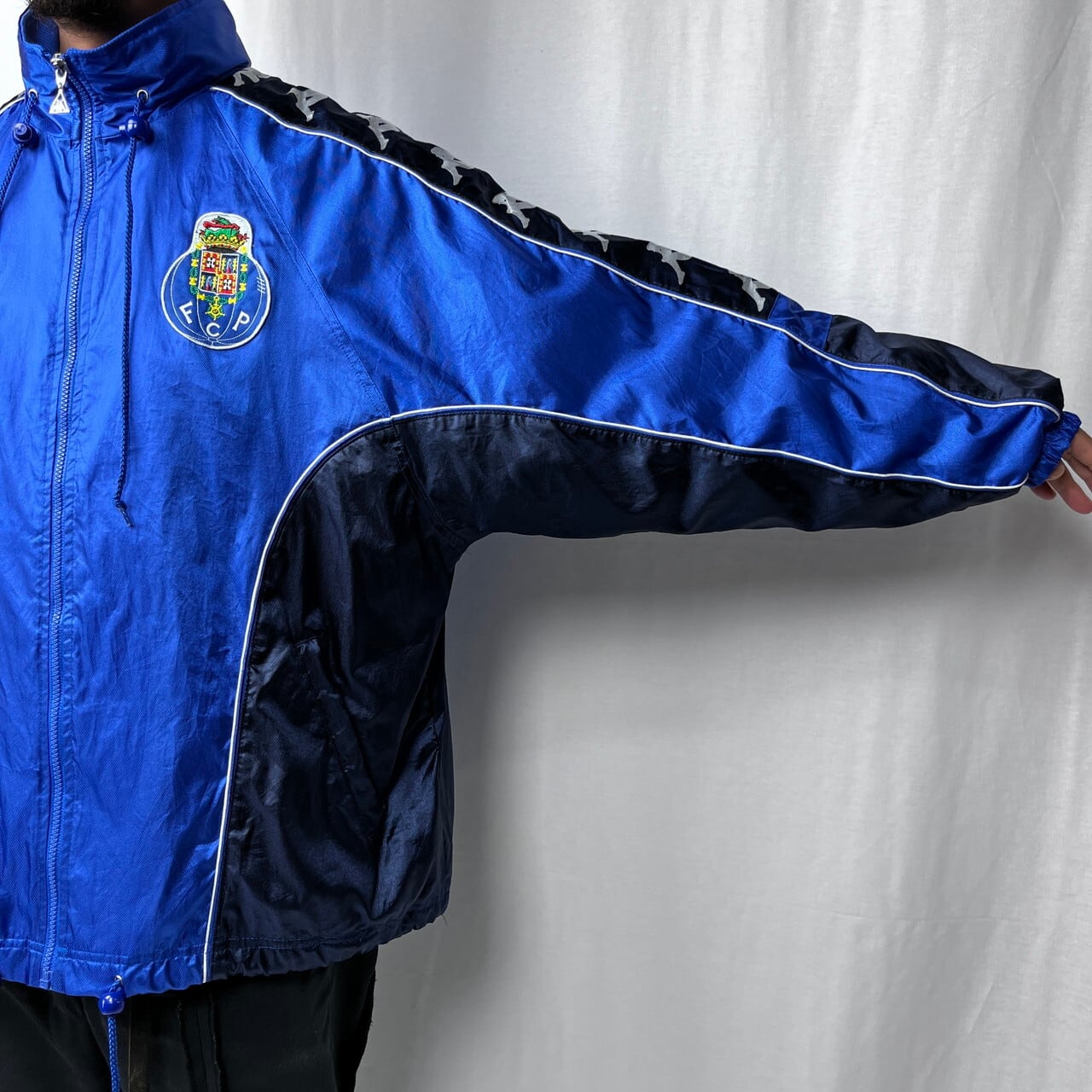 90〜00年代 KAPPA カッパ FC PORTO FCポルト ナイロントラックジャケット メンズXL相当 古着 90s 00s ビンテージ ...