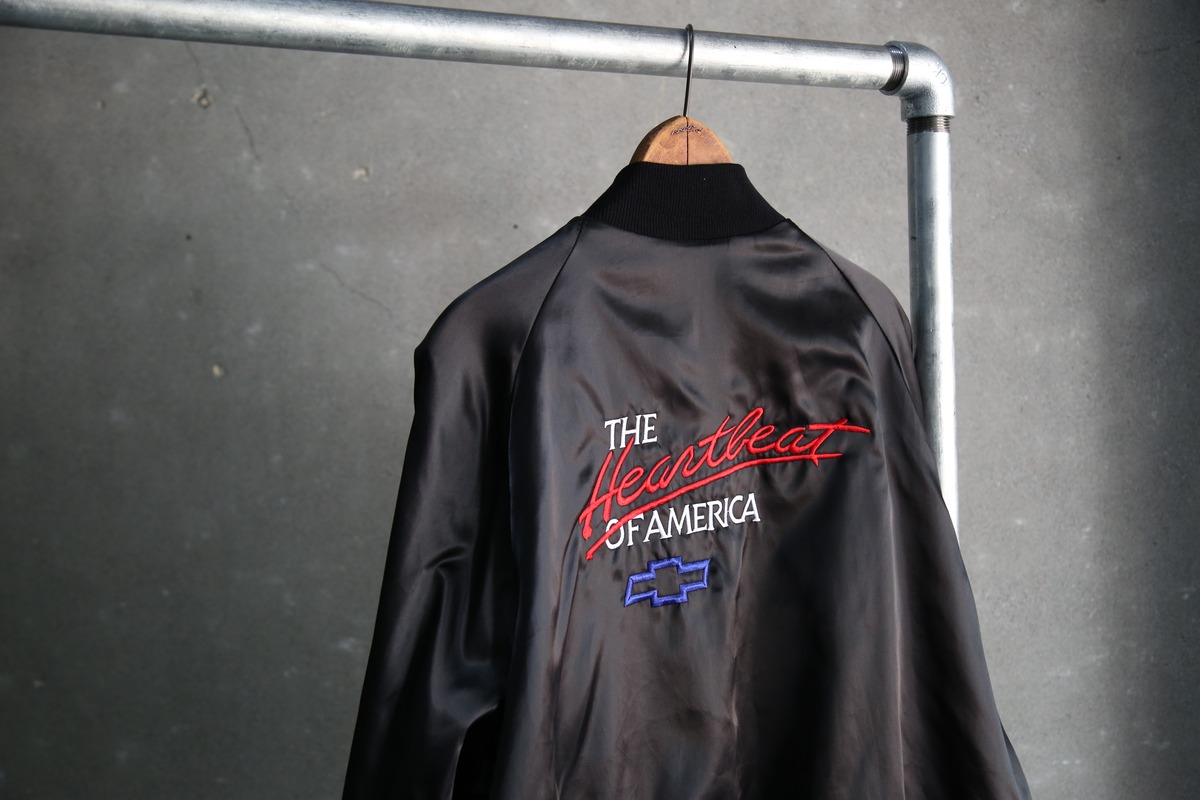 90s【Chevrolet】Nylon Varsity Jacket USA製 | the Holic vintage clothing