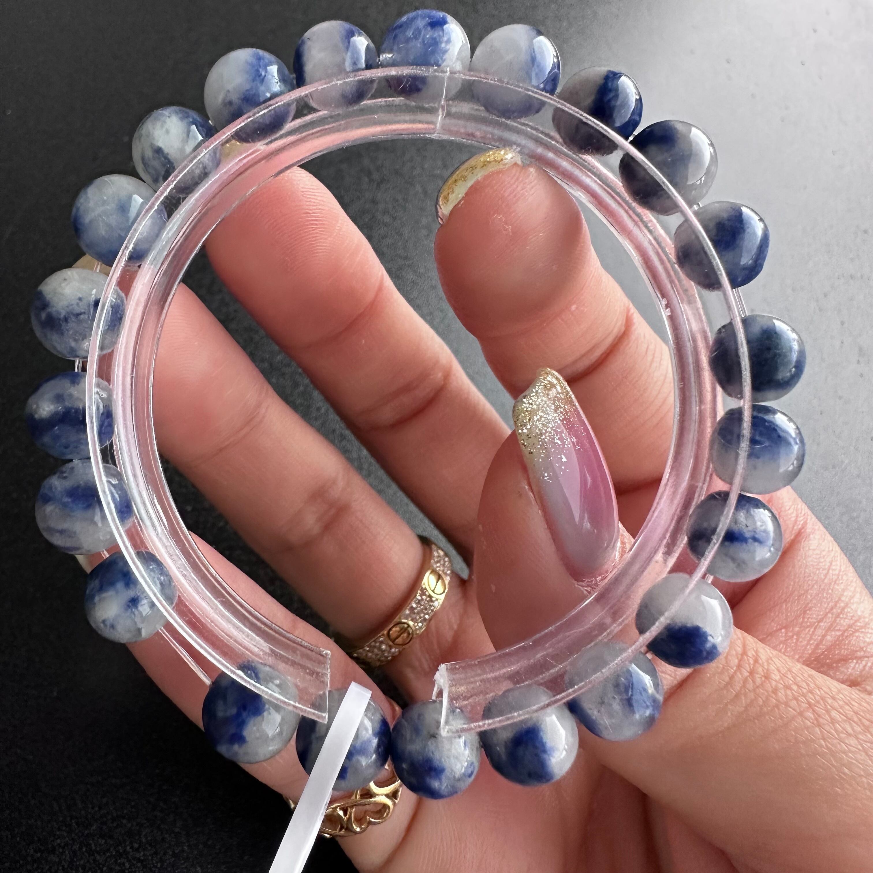 noB6 ディモルチェライトインクォーツ約8-8.3㎜ | sumiha7