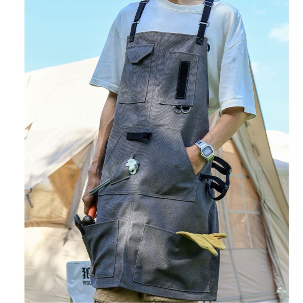 Multi pocket apron M14295 | Monoqlo+