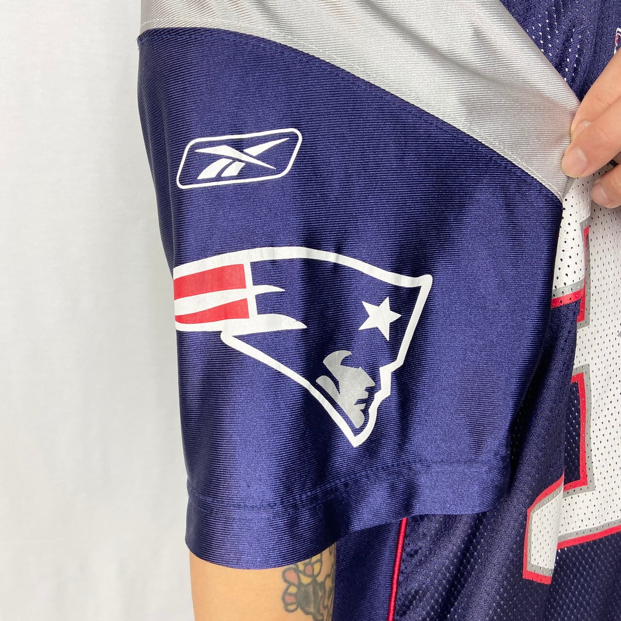 NFL ニューイングランド・ペイトリオッツ メッシュ ユニフォーム メンズXL 古着 New England Patriots Reebok ...