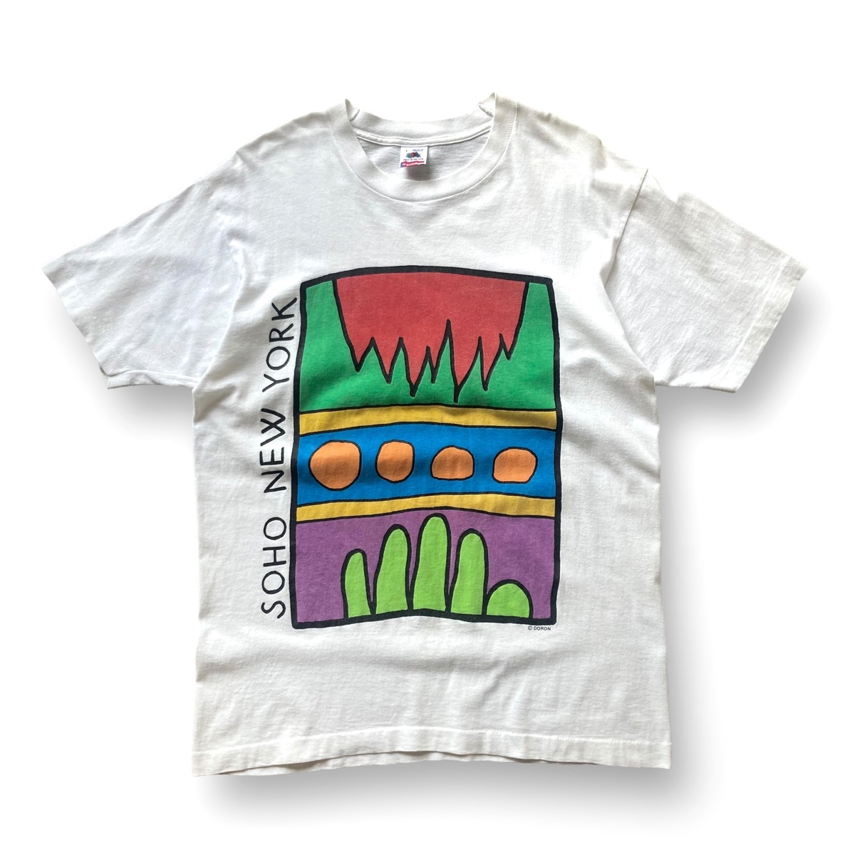 "SOHO NEWYORK" Art T-shirt 古着 90s アート Tシャツ | junglegym53