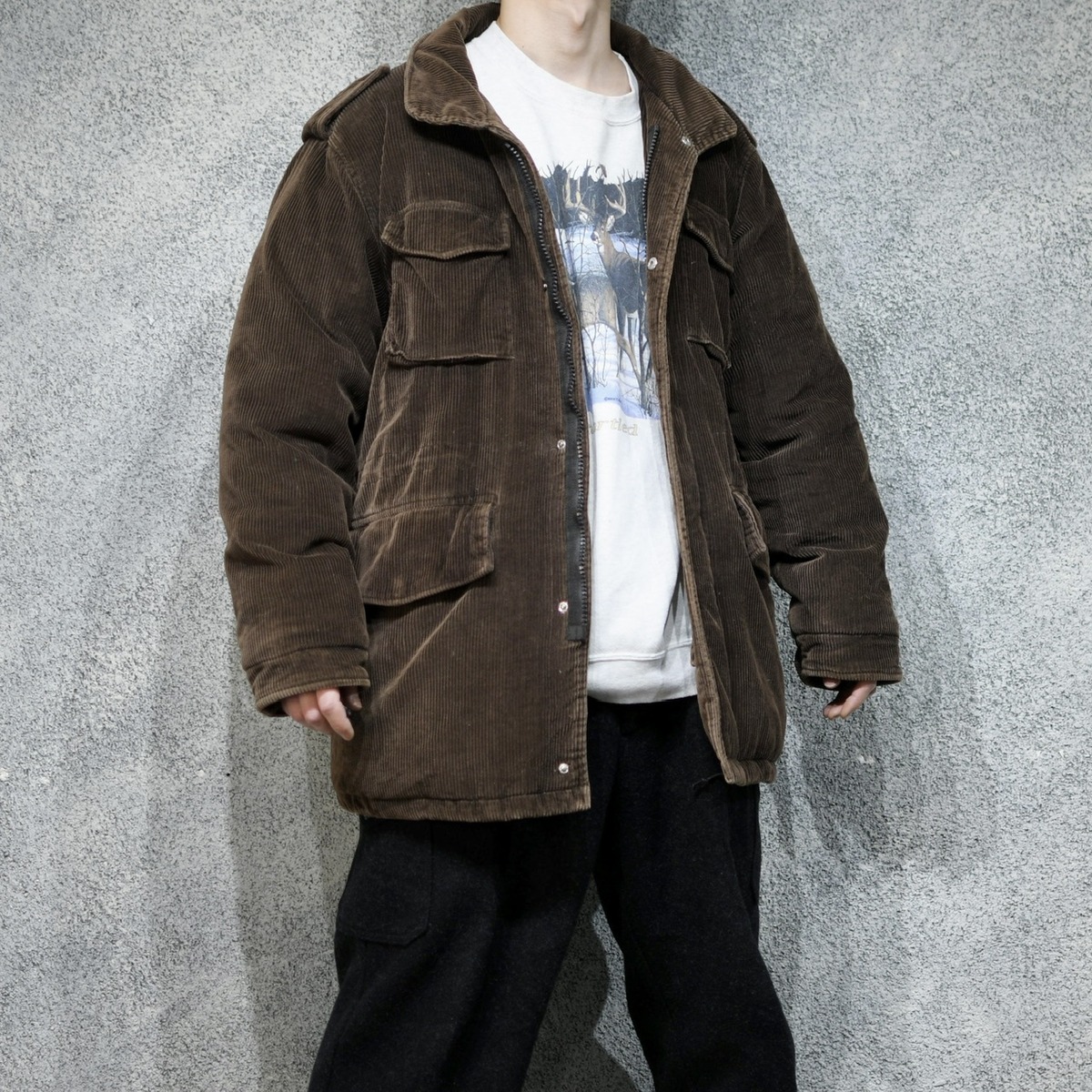 special m65 type corduroy down jacket | kroneko