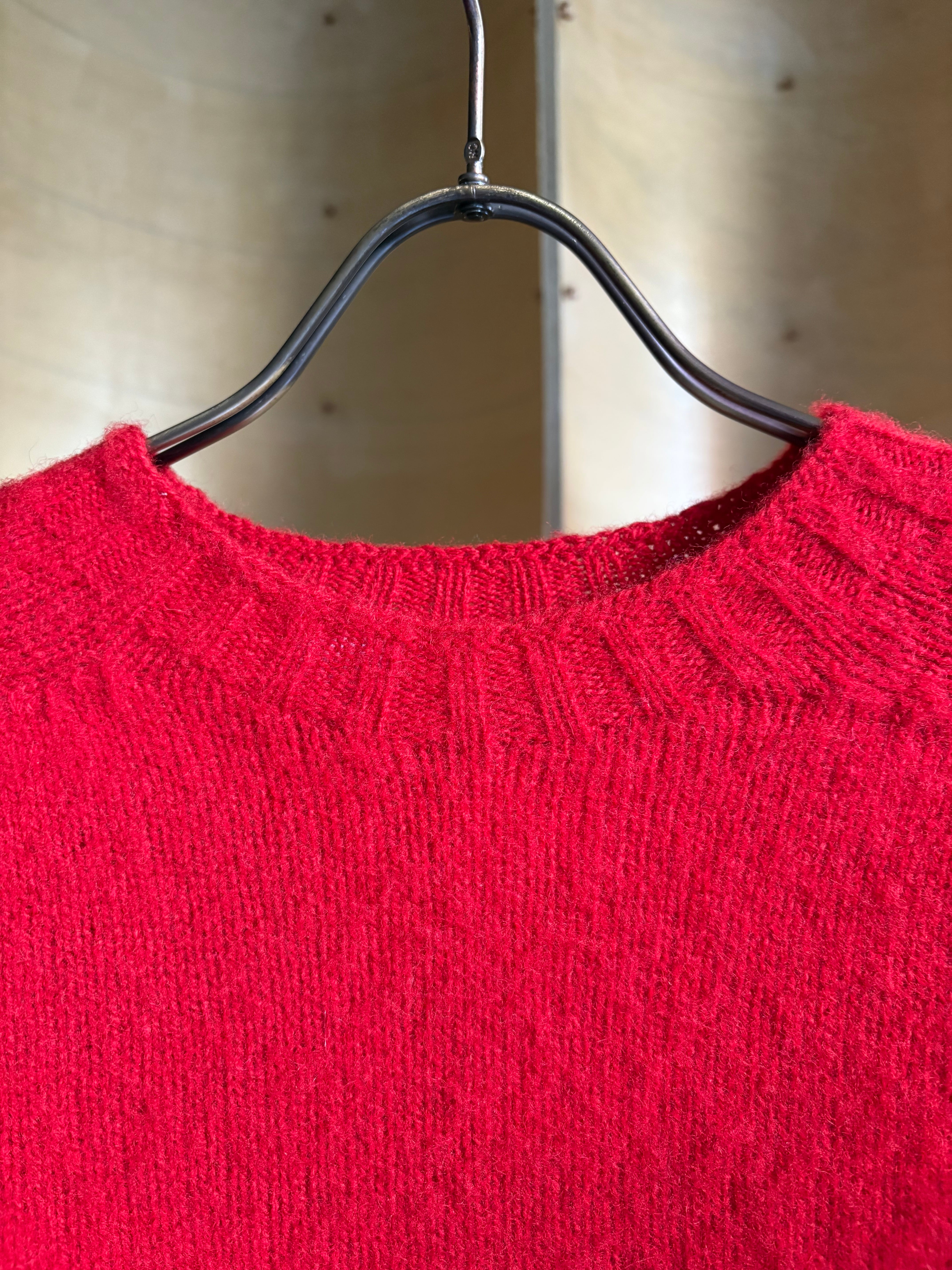 tao ESK シェットランドウール天竺×エジング手編ニット | SIX6