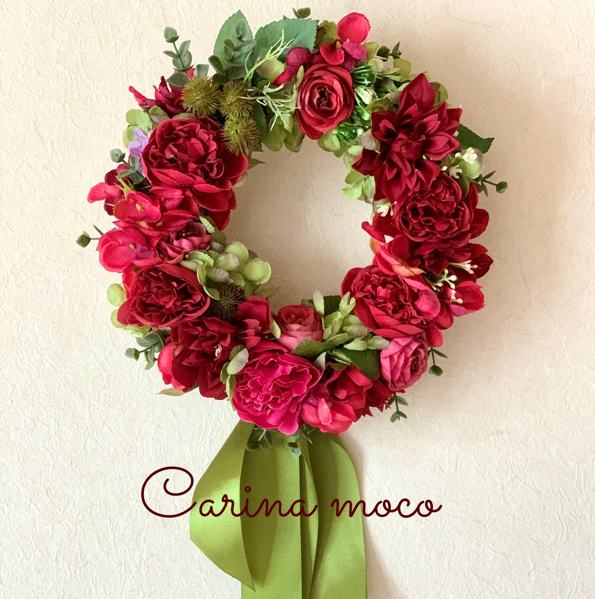 ご予約済 紅色のリース・いばらひめ（small） | Carina moco