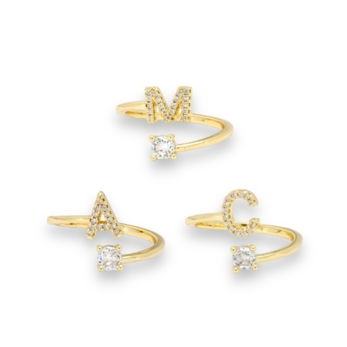 Twinkle letter ring | Summery Coco