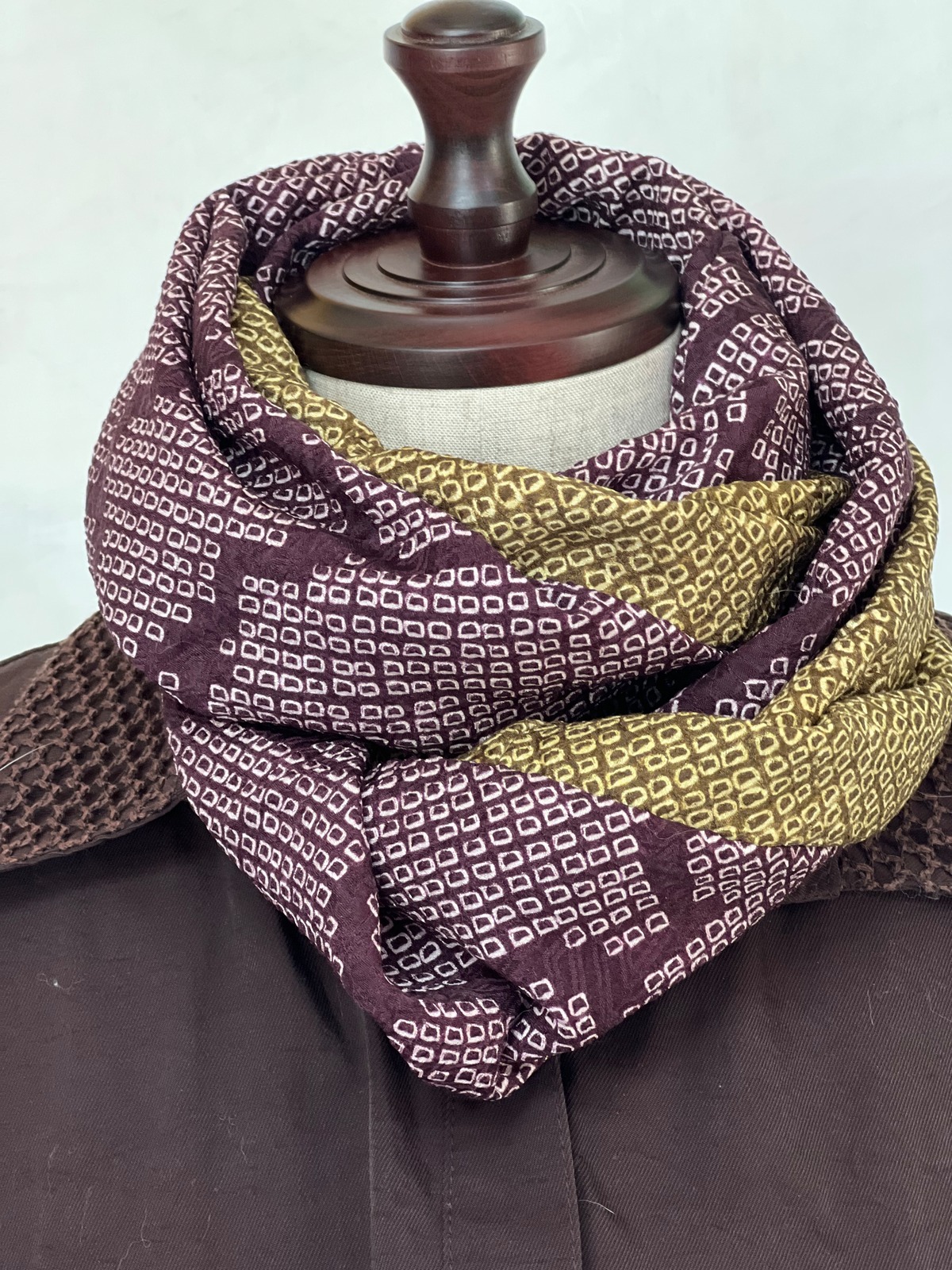 snood120Cm Remake from shibori kimono | ちはやchihaya