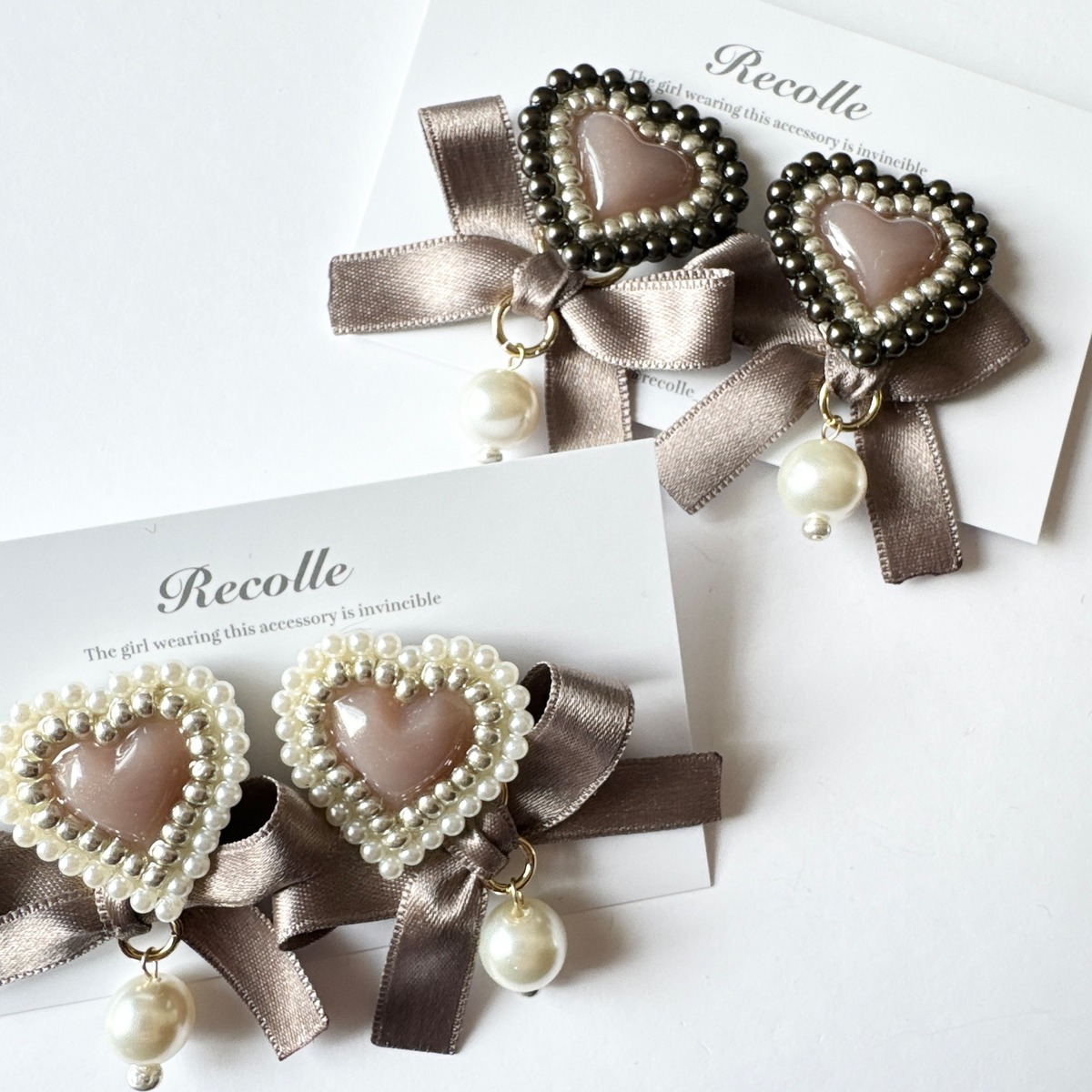 ribbon custom/satin （beige） | Recolle