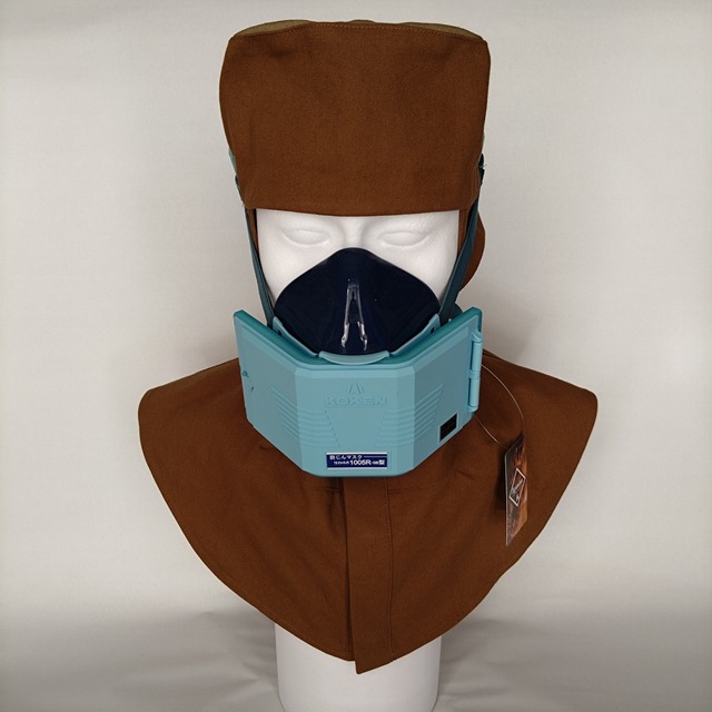 難燃性 溶接頭巾（ツバ無し&鼻帯無し）：濃茶色 | SECOND WELDER