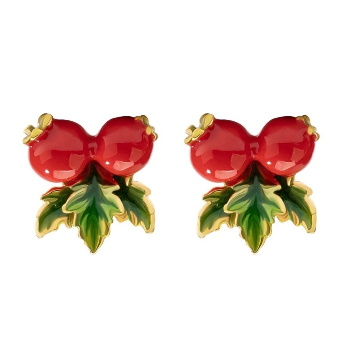 Hawthorn Fruit Pierce / サンザシ フルーツ ピアス | pochic.