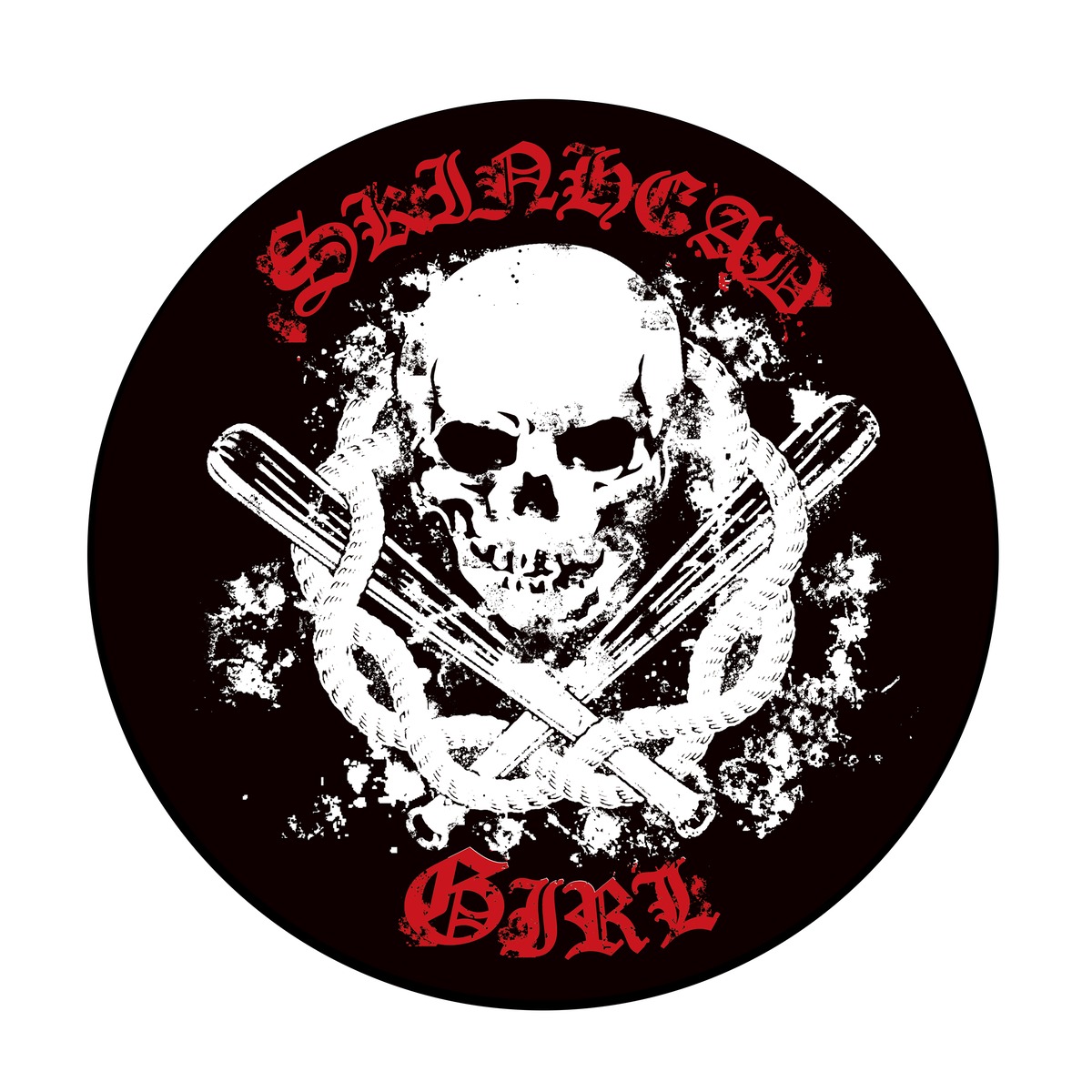 SCULL & ROPE STICKER | SKINHEAD GIRL
