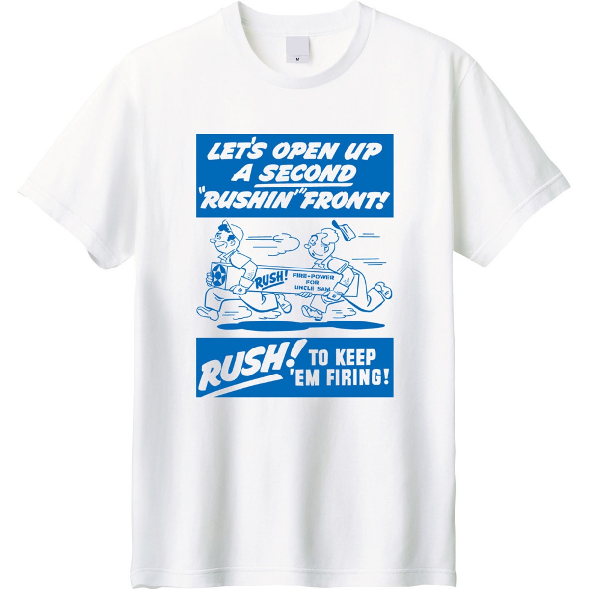 Let's open a second rushin front Rush to keep'em firing!ロゴTシャツ | エナー(ener)
