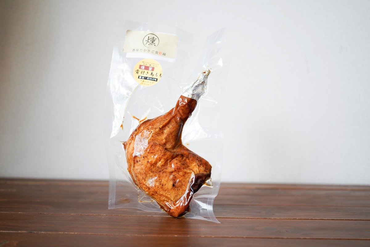 燻製 骨付き鳥もも肉 （醤油・ガーリック味） | shokusaien