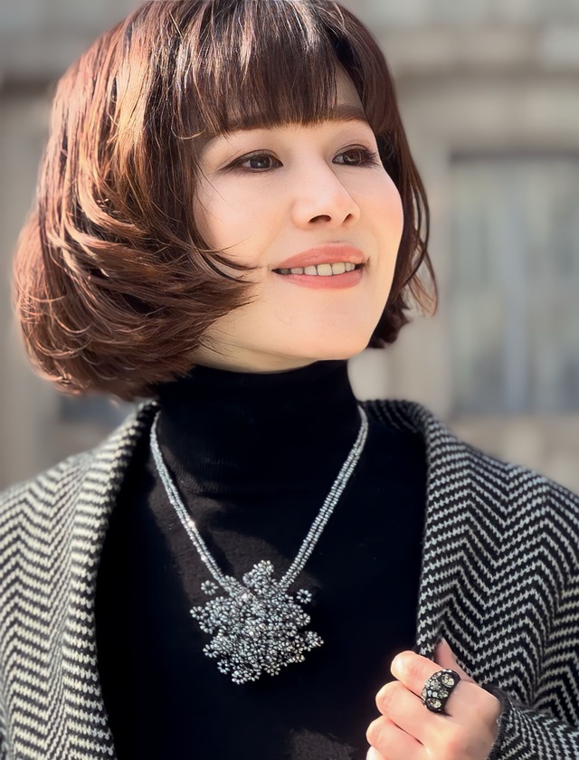 【722】チェコビーズフラワーネックレス | BELLA GENTE