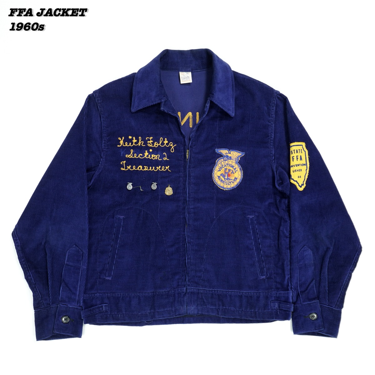 FFA JACKET LOT100 ILLINOIS 1960s JA24030 | Loki Vintage&Used