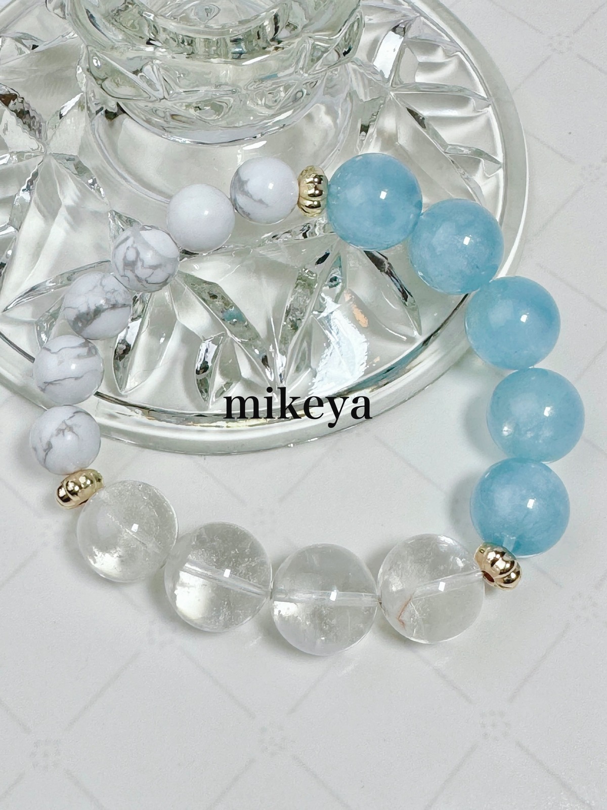 クラウディアクアマリン コットンインクルージョンクォーツ ハウライト | MIKEYA