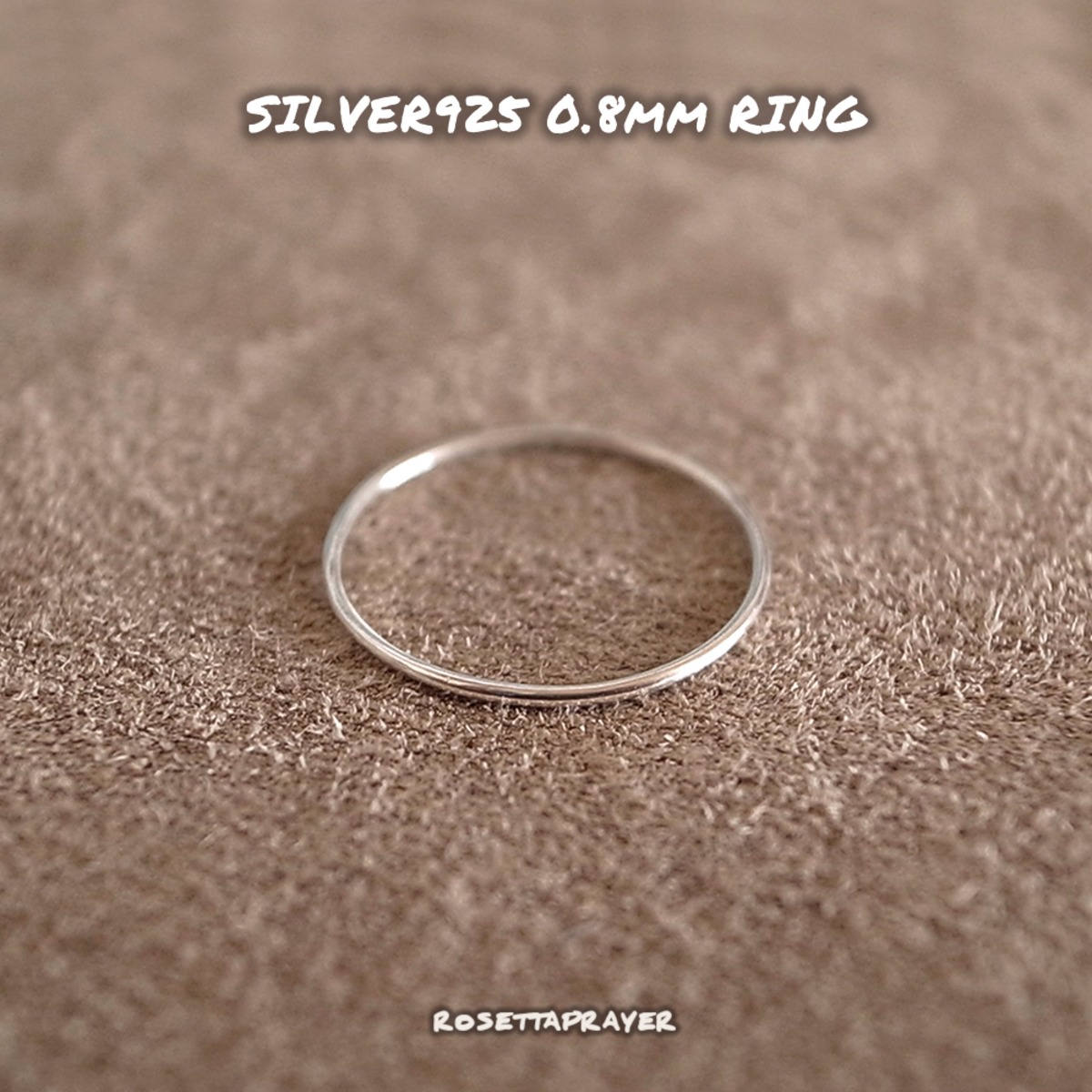 SILVER925 0.8mm RING | ROSETTAPRAYER