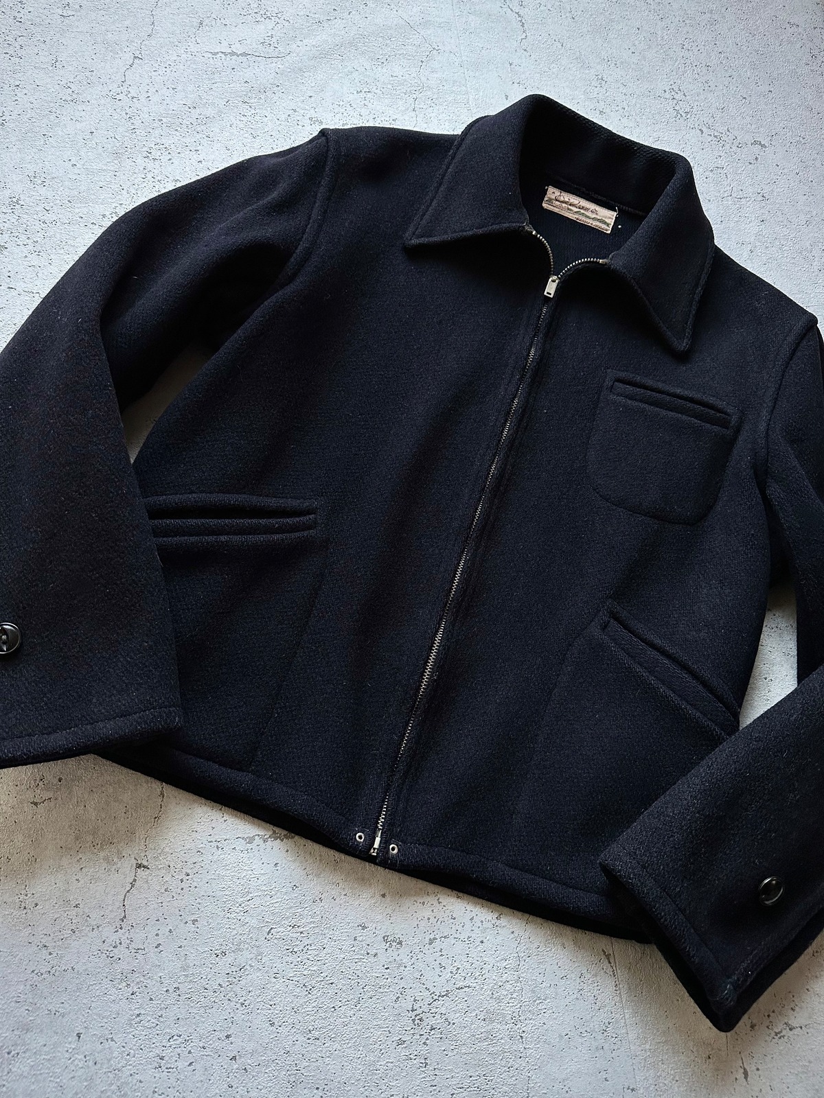 30s〜 BENMAR.MFG.CO / MELTON WOOL SPORTS JACKET OLD VINTAGE ベンマー ハトメTALON メルトンウール スポーツジャケット オールド ...