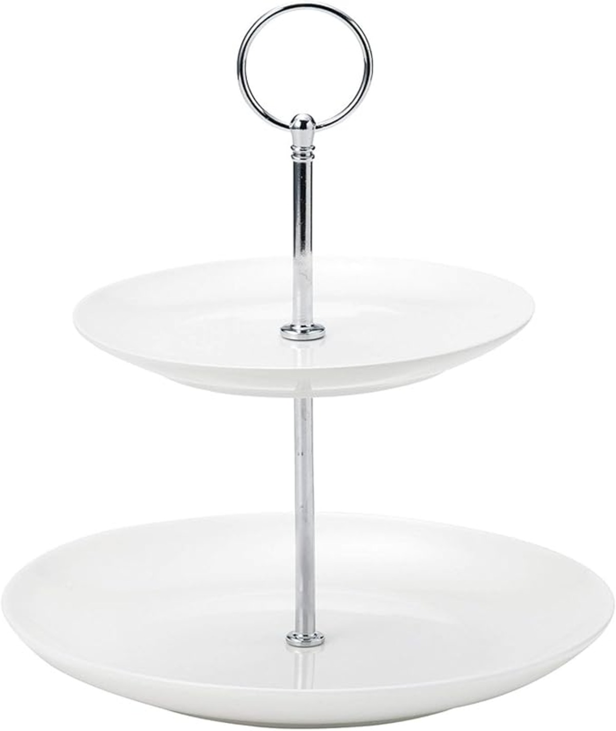 松野ホビー ケーキスタンド アフタヌーンティースタンド 陶器 ブレーン 2段トレー SP-1237 | etshop