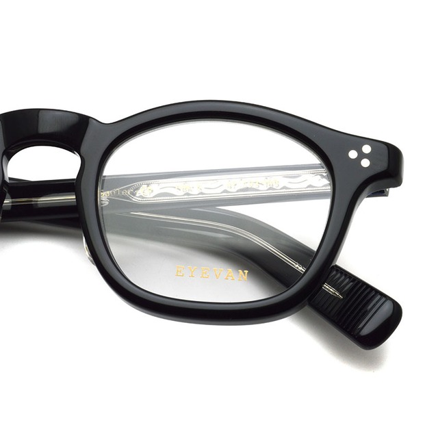 EYEVAN / SADLER-CP[47] / PBKS ピアノブラック-シルバー フレンチヴィンテージ クリングスパッド ウェリントンフレーム | 中目黒のメガネ・サングラスセレクト ...