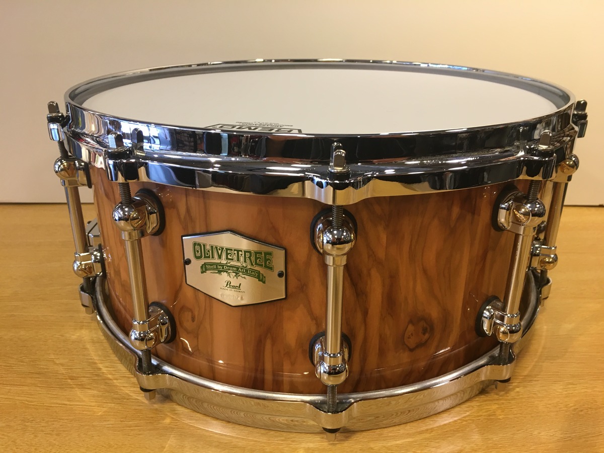 [美品USED] Pearl OL1465S/C OLIVE TREE SNARE14×6.5 | DRUM SHOP ACT