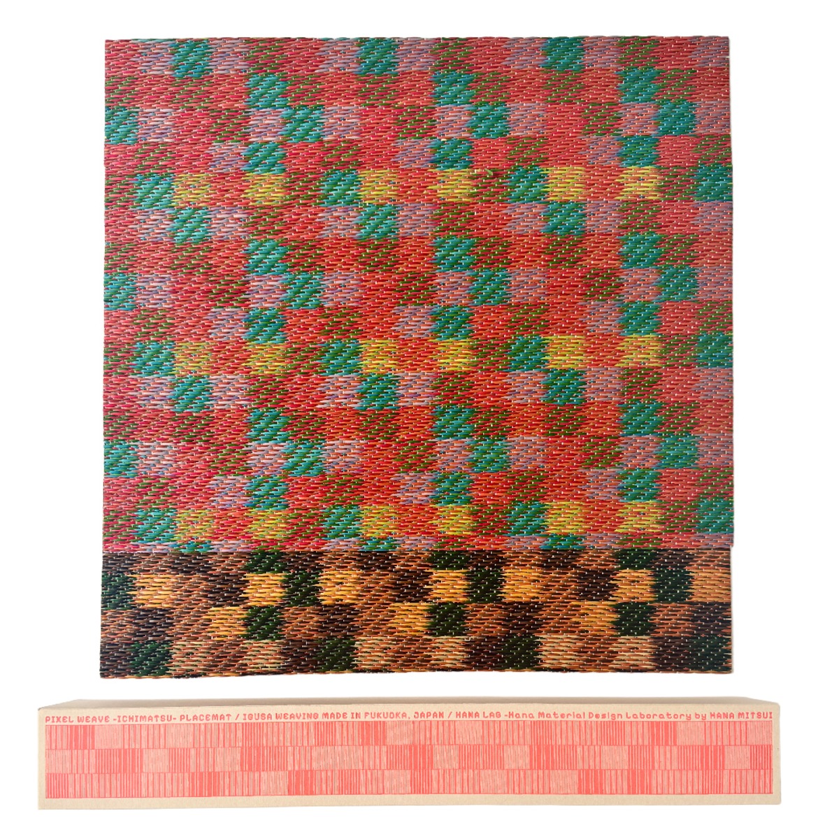 GIFT BOX | PIXEL WEAVE-ICHIMATSU- Placemat 【IGUSA PROJECT】 | HANA LAB ...